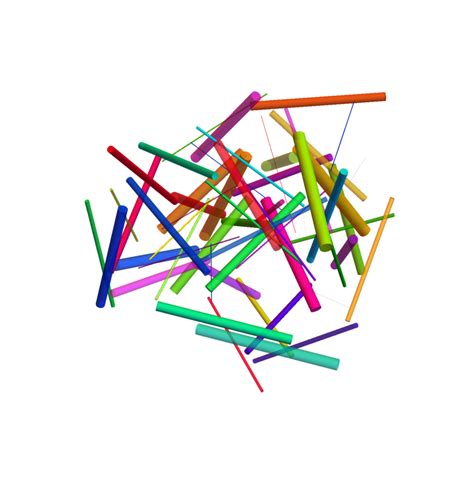 graphics generate n randomly oriented non intersecting cylinders