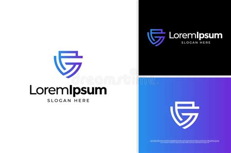 Minimalist Letter G Tech Logo Vector Initial G Security System Logo