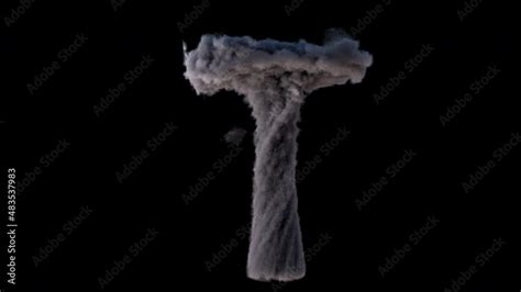 Model Of Natural Typhoon In 3d Render Stage Of Development Incipient Pressure Drop With Vortex