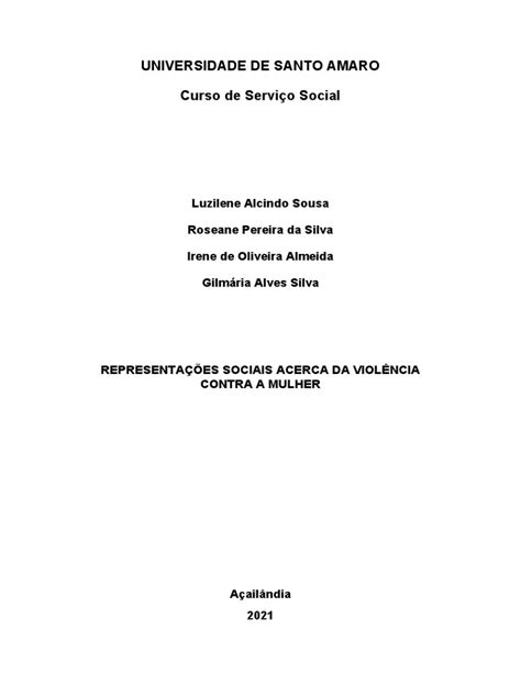 Monografia Pronta Pdf Estudos De Gênero Gênero