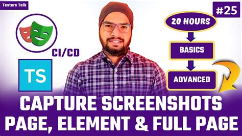 Playwright Typescript 25 How To Capture Screenshots In Playwright Page Web Element Full