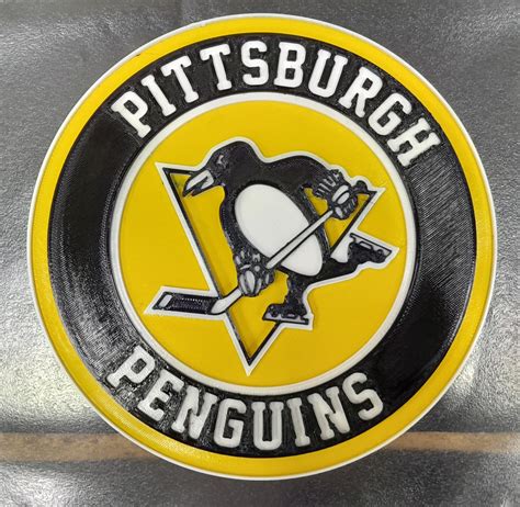 Pittsburgh Penguins Logo By Roman F Download Free Stl Model