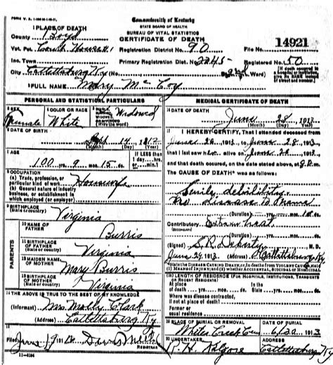 Mary Mccoy 1812 1913 Find A Grave Memorial