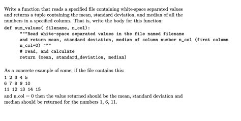 Solved Write A Function That Reads A Specified File