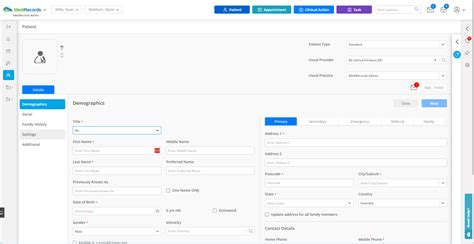 how do i create a new patient from the shortcuts toolbar medirecords
