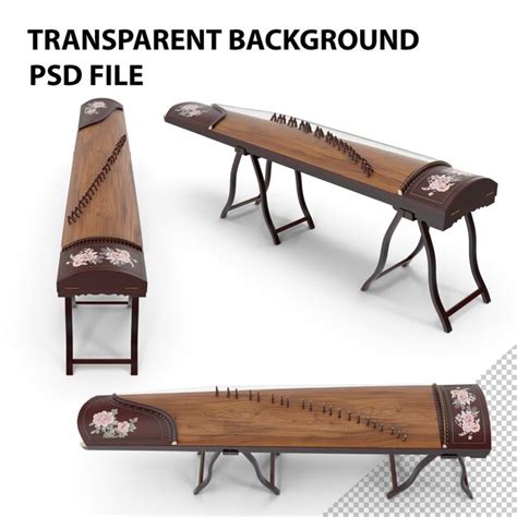 Premium Psd Guzheng String Instrument Chinese Zither Png