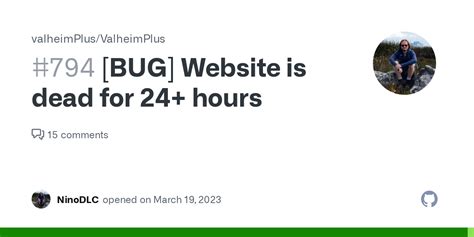 Bug Website Is Dead For 24 Hours · Issue 794 · Valheimplusvalheimplus · Github