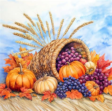 Overflowing Cornucopia Diamond Painting Full Drill Diamond Art