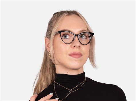 Hart 1 Black Full Rim Cat Eye Glasses Specscart