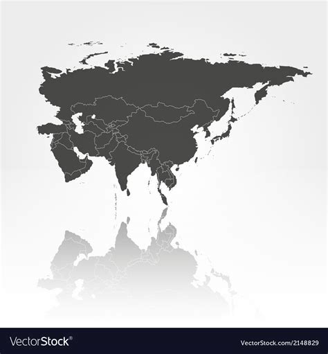 Карта евразии вектор