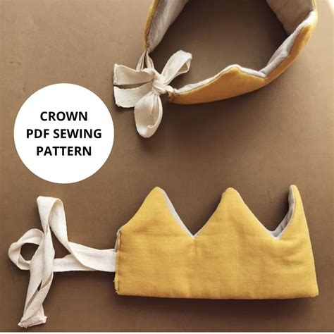 Birthday Crown Pdf Pattern Crown Sewing Pattern Diy Crown Etsy