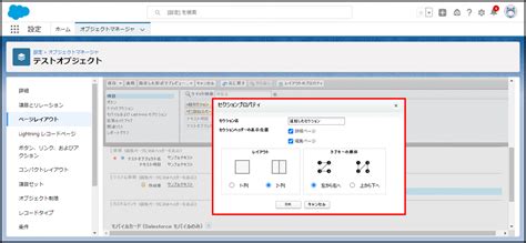 ページレイアウトの基礎｜salesforce入門