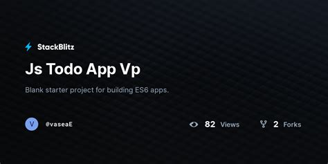 Js Todo App Vp Stackblitz