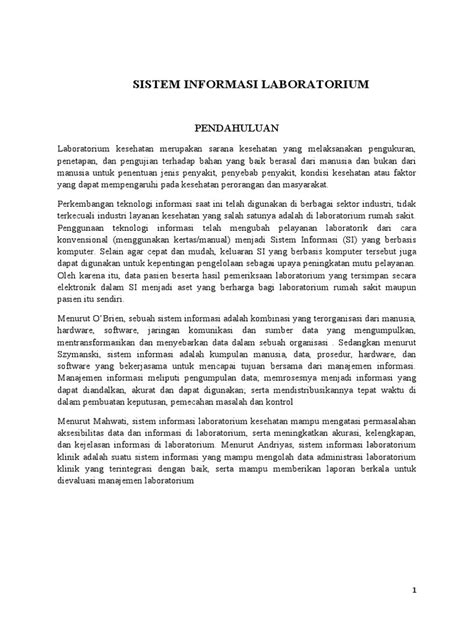 sistem informasi laboratorium pdf