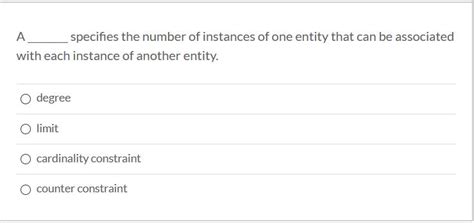 Solved A Rule That Cannot Be Violated By Database Users Is