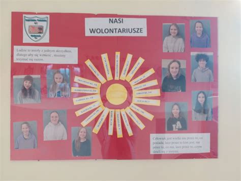 Zaktualizowana tablica Wolontariatu Zespół Szkolno Przedszkolny Nr 2