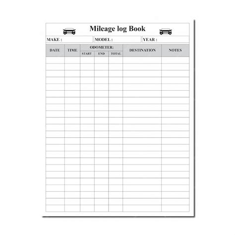 Premium Vector Mileage Tracker Log Book Kdp Interior