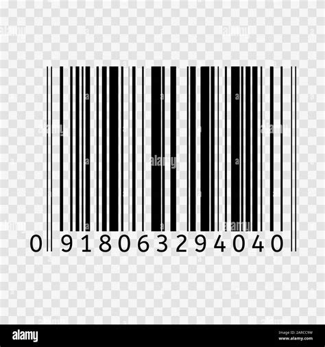 Barcode Vector Flat Icon Bar Code Sign Thin Line Symbol Stock Vector