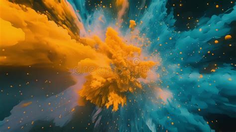 An Image Of A Particle Collision Captured By A Highspeed Camera Showcasing The Explosion Of