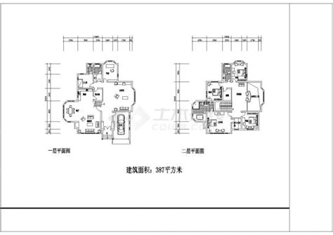 某地区独栋别墅建筑设计施工完整图独栋别墅土木在线