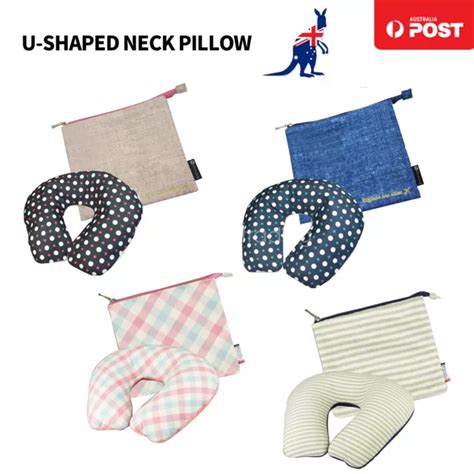 Inflatable U Shaped Travel Neck Pillow Car Flight Head Rest Cushion
