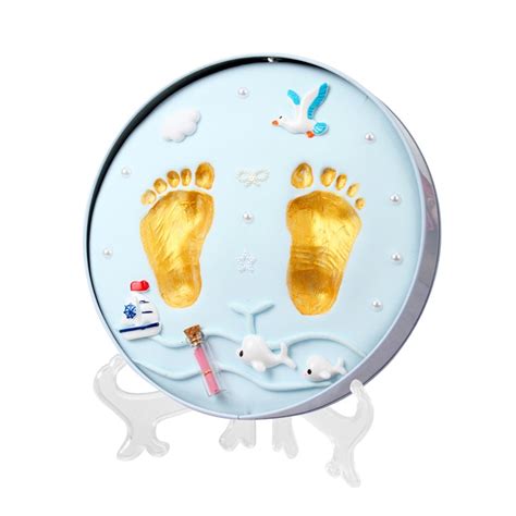 Комплект за бебешки отпечатъци Walalla Глина Син Emag Bg