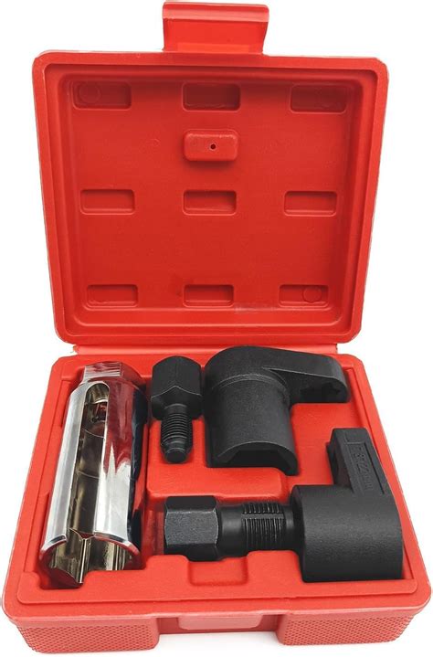 Notish 5pcs Automotive O2 Oxygen Sensor Socket Set Wrench Remover Tool And Thread