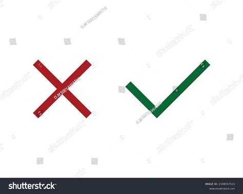 Check Mark Icons Web Checkmark X Stock Vector Royalty Free Shutterstock