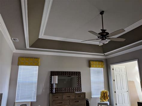 Angled Tray Ceiling Crown Molding Shelly Lighting