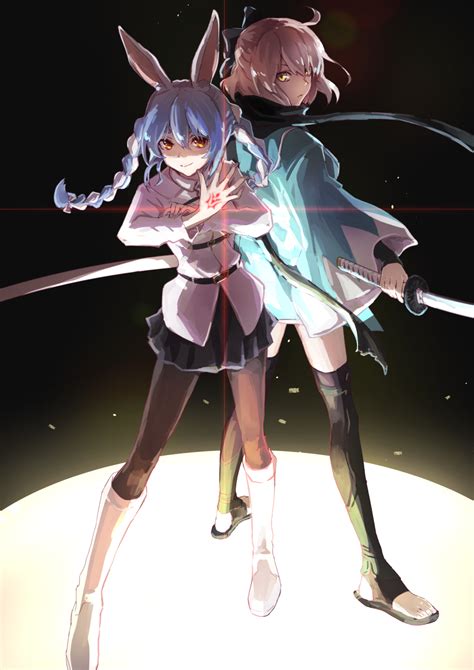 Fujimaru Ritsuka Okita Souji Usada Pekora And Okita Souji Fate And