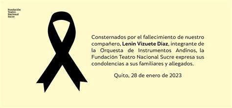 En memoria de Lenin Vizuete Díaz integrante de la Orquesta de Instrumentos Andinos Fundación