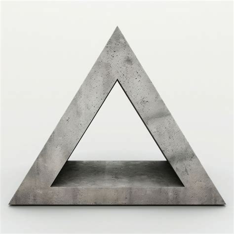 Concrete Triangle Minimalist Geometric Design Free Photo Illustration