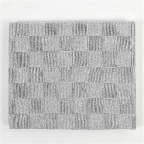 Плед покрывало вязаное 90x110 Warm Whiff D 08 Светло серый хлопок 100