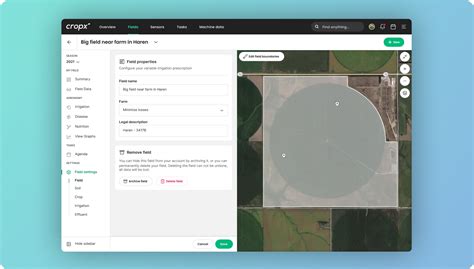 Improved Field Settings Cropx