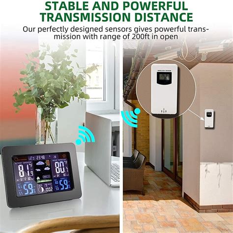 Wireless Weather Station Digital Color Display Wea Grandado