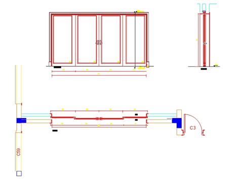 Puerta Ventana Corrediza En Autocad Cad 16582 Kb Bibliocad