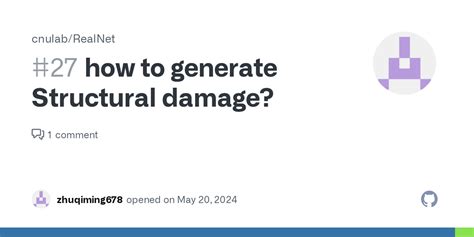 How To Generate Structural Damage Issue Cnulab Realnet Github
