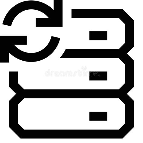 Server Storage Refresh Icon Image Stock Image Illustration Of