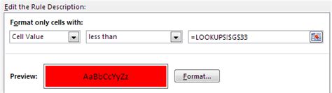 excel conditional formatting for positive and negative percentages not