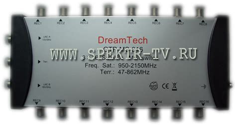 Мультисвитч спутниковый DreamTech ms-316 3x16