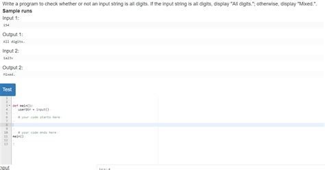 Solved Write A Program To Check Whether Or Not An Input Chegg