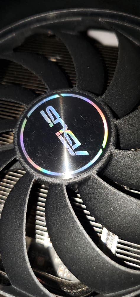 New Asus 6650xt Fan Medallions Came Scuffed Up Is This Normal First