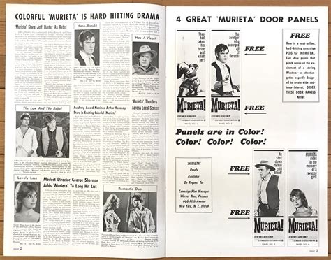 Murieta 1965 Pressbook
