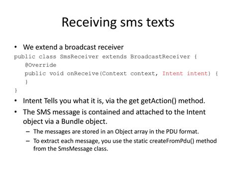 cosc 5 4735 android sms and mms ppt download