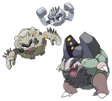 74 76 Alolan Geodude Evolution By Torathor On Deviantart