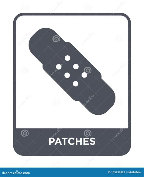 Patches Icon In Trendy Design Style Patches Icon Isolated On White