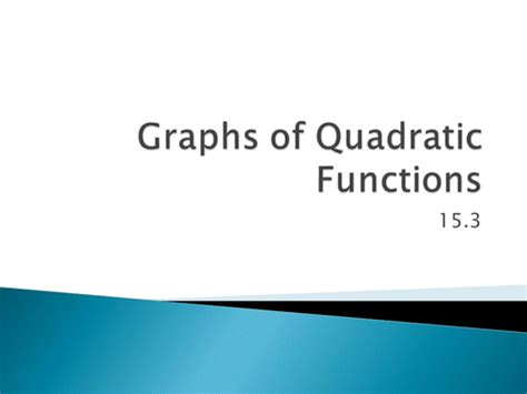 Sketching Quadratic Graphs From An Equation Teaching Resources
