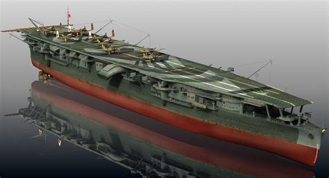 Japanese Aircraft Carrier Zuiho 3d Model Turbosquid 1347773