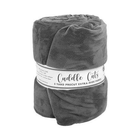 3 Yard Cut Of Cuddle 90 Extra Wide Ash Solid Yardage Sku C390 Ash