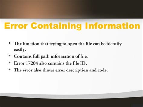 SQL Server FCB Open Failed Error PPT